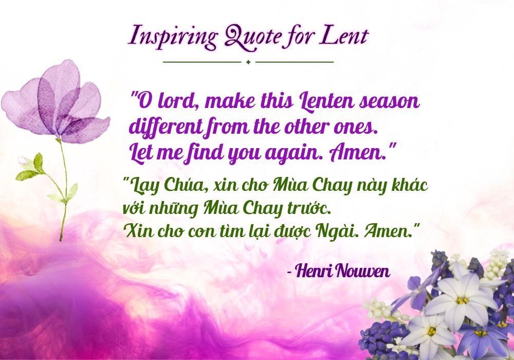 40 Inspirational Quotes for Lent_ Quote 12 - Hội Dòng Mến Thánh Giá Huế