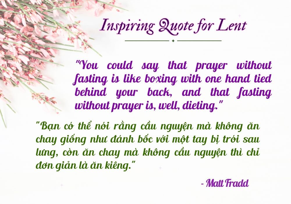 40 Inspirational Quotes for Lent_ Quote 17 - Hội Dòng Mến Thánh Giá Huế