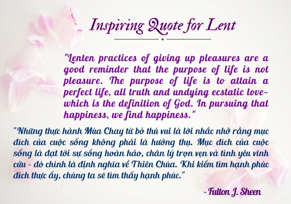 40 Inspirational Quotes for Lent_ Quote 18 - Hội Dòng Mến Thánh Giá Huế