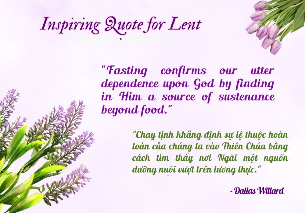 40 Inspirational Quotes for Lent_ Quote 21 - Hội Dòng Mến Thánh Giá Huế