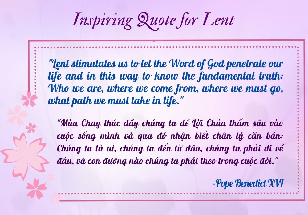 40 Inspirational Quotes for Lent_ Quote 27 - Hội Dòng Mến Thánh Giá Huế
