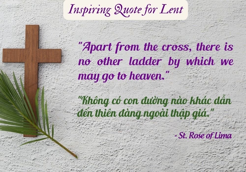 40 Inspirational Quotes for Lent_ Quote 3 - Hội Dòng Mến Thánh Giá Huế