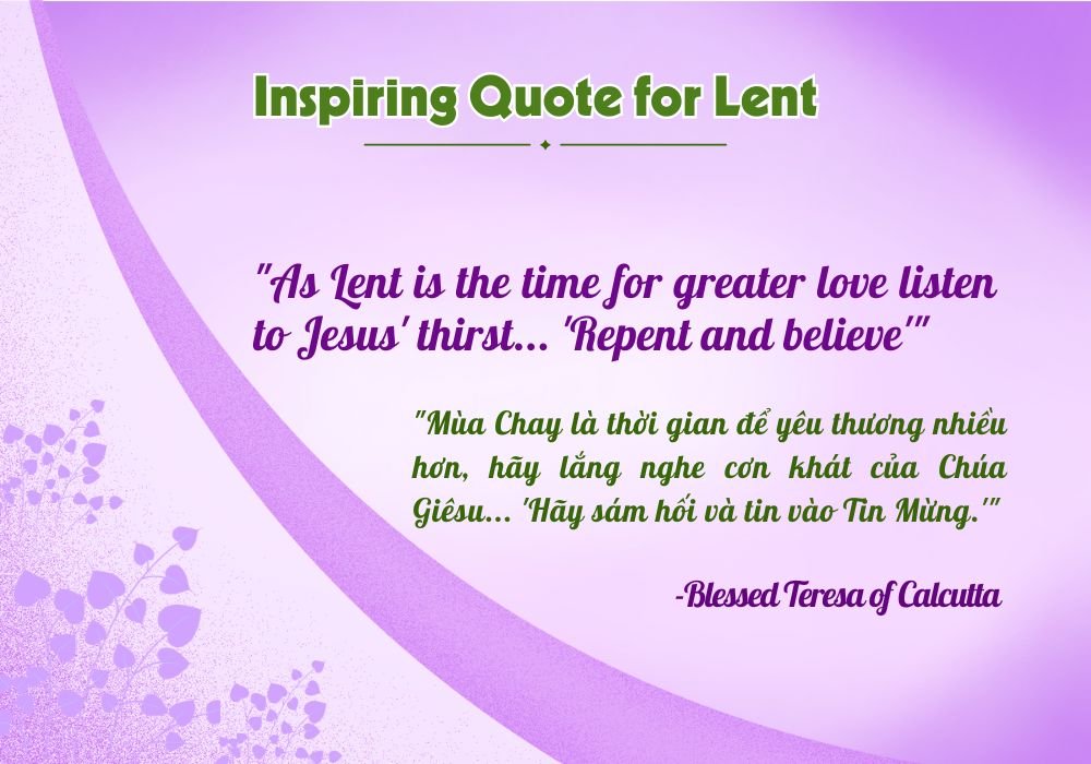 40 Inspirational Quotes for Lent_ Quote 28 - Hội Dòng Mến Thánh Giá Huế