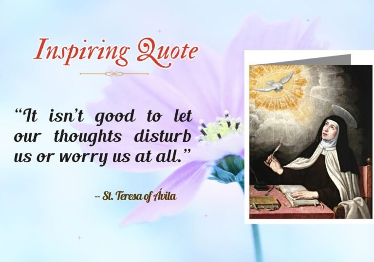 Inspiring Quotes from Catholic Saints – Quote 21 - Hội Dòng Mến Thánh ...
