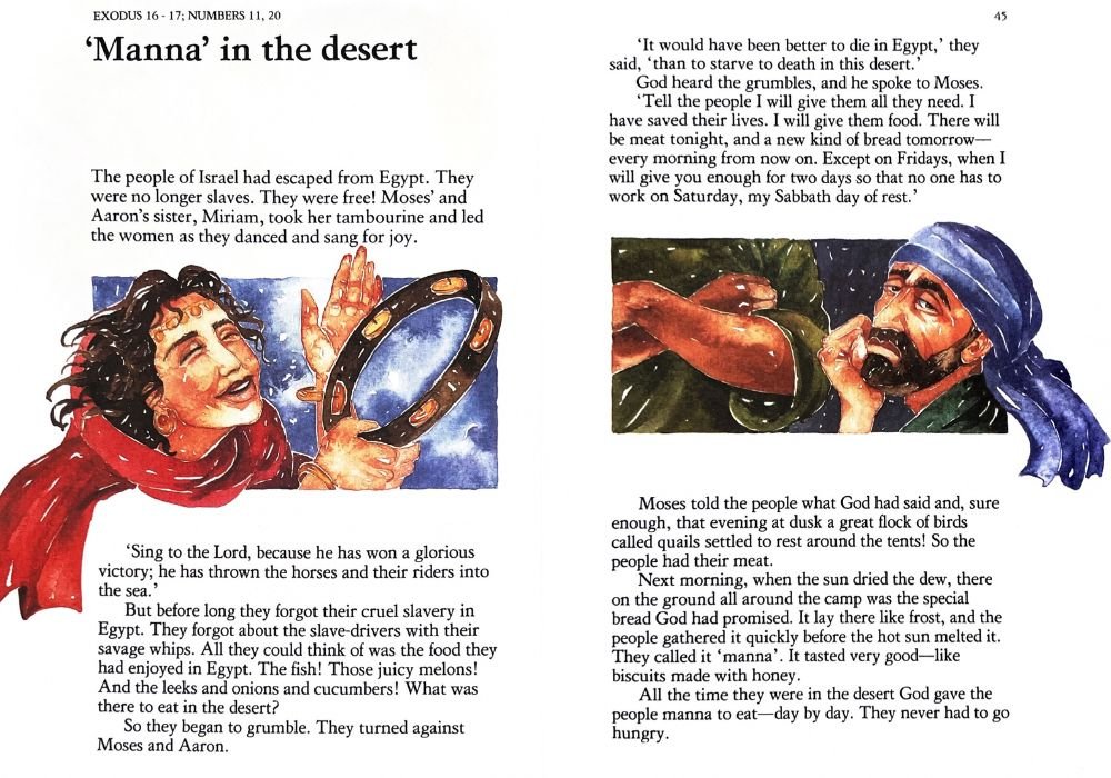 Bible Story: ‘Manna’ in the Desert - Hội Dòng Mến Thánh Giá Huế